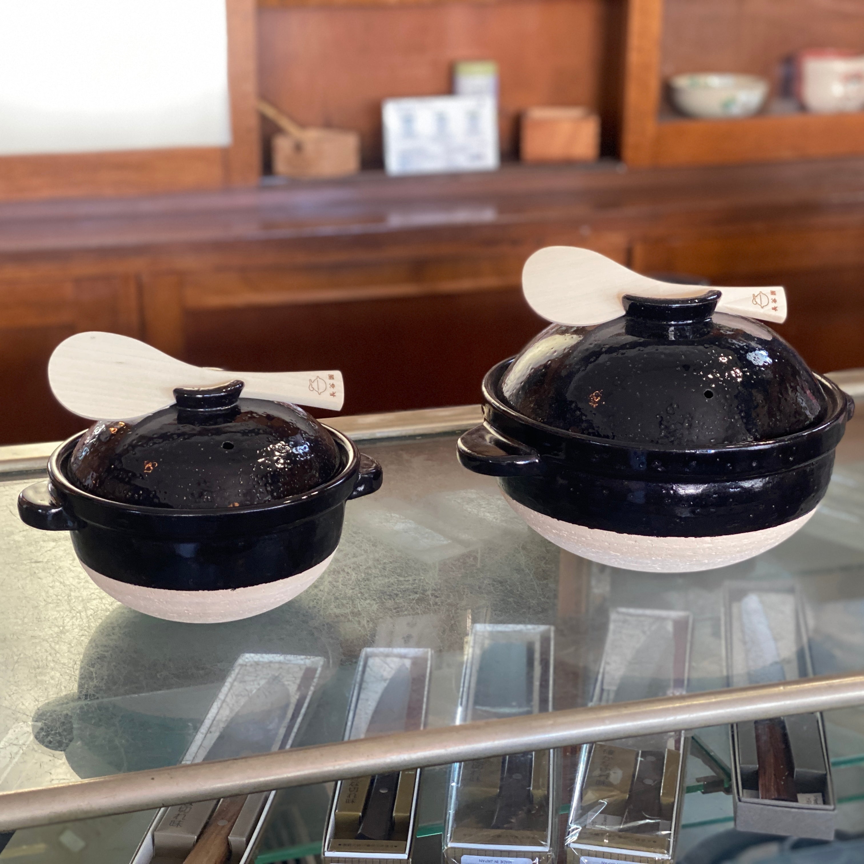 Donabe Rice Pot with double lids japan native simplynative small medium ...